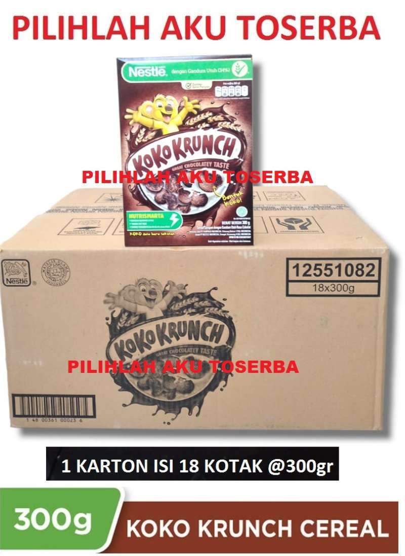 Promo Nestle Cereal Koko Krunch 300 Gr - 1 Karton Isi 18 Box Diskon 15% ...