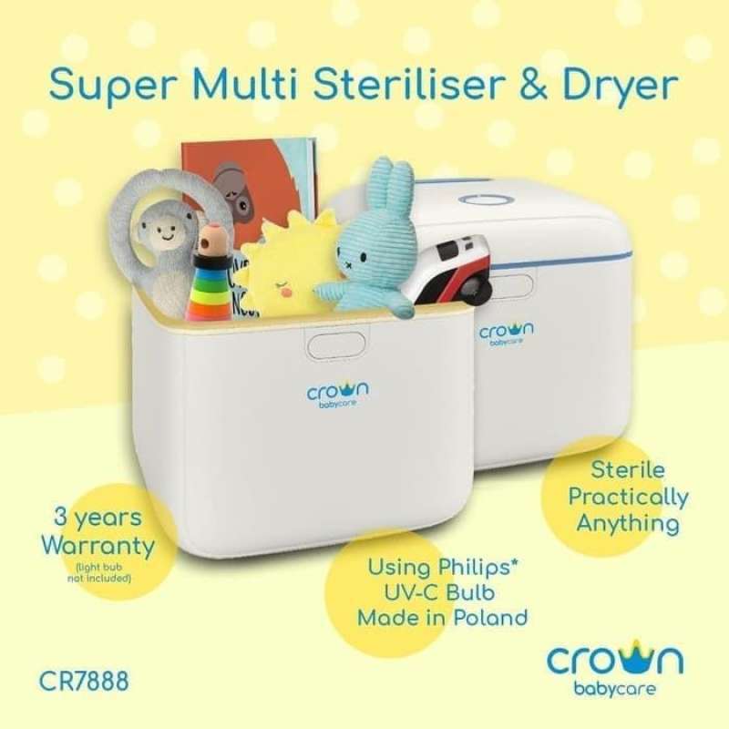 Jual Crown Baby Super Uv Sterilizer Dryer Steril Botol Pengering Cr ...