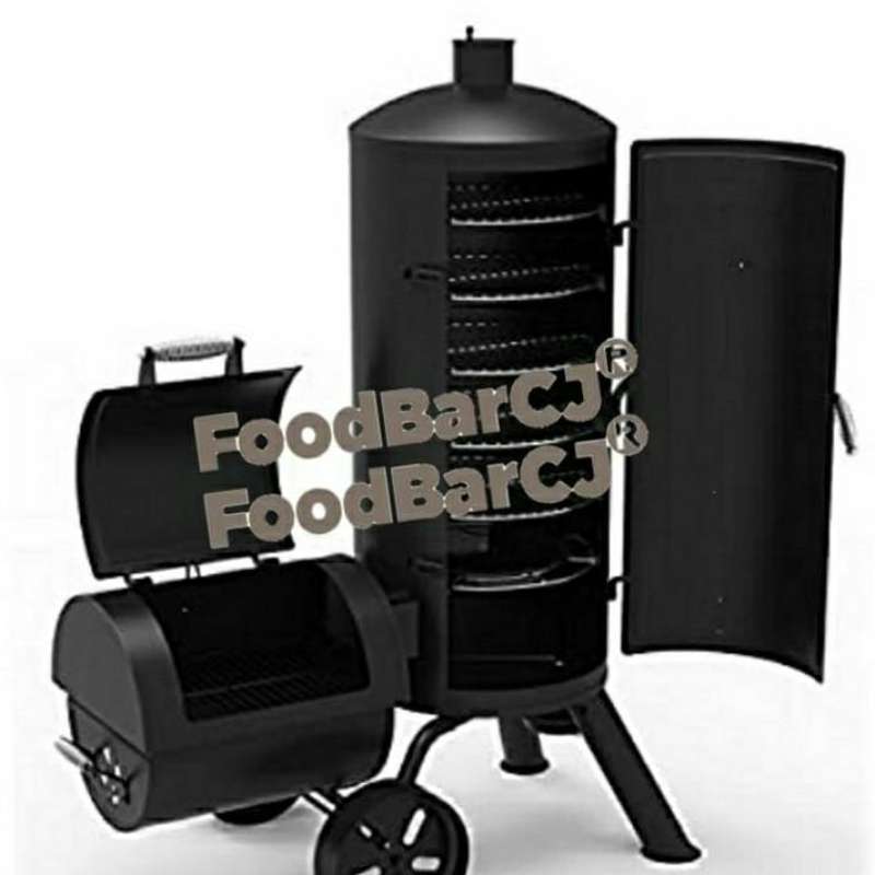 Jual Alat Daging Asap Vertical Offset Smoker Bbq Sei Sapi Di Seller ...