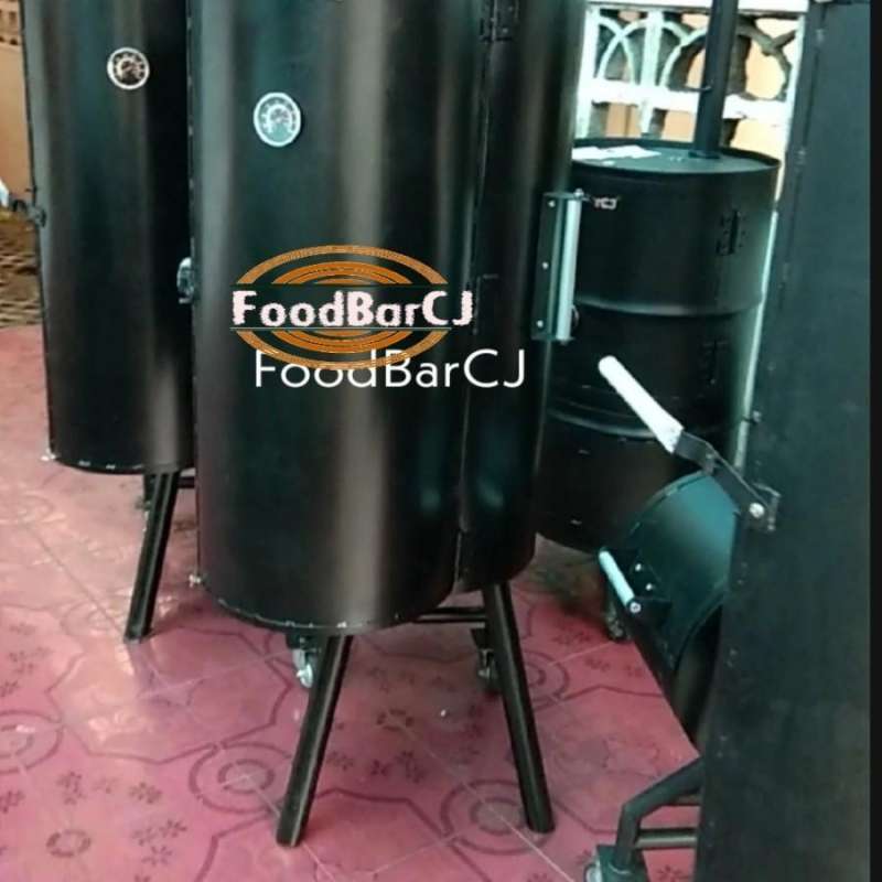 Jual Alat Daging Asap Vertical Offset Smoker Bbq Sei Sapi Di Seller ...