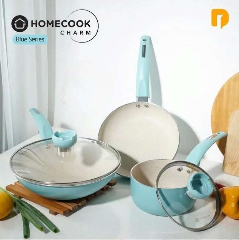 Jual Panci Anti Lengket Edisi Blue Dan Pink Series Homecook Charm Di ...