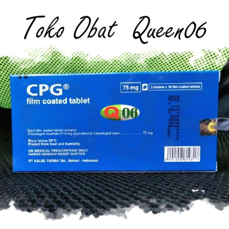 Jual Cpg 75 Mg Clopidogrel Bisulfat Kalbe Obat Pengencer Darah - Per ...