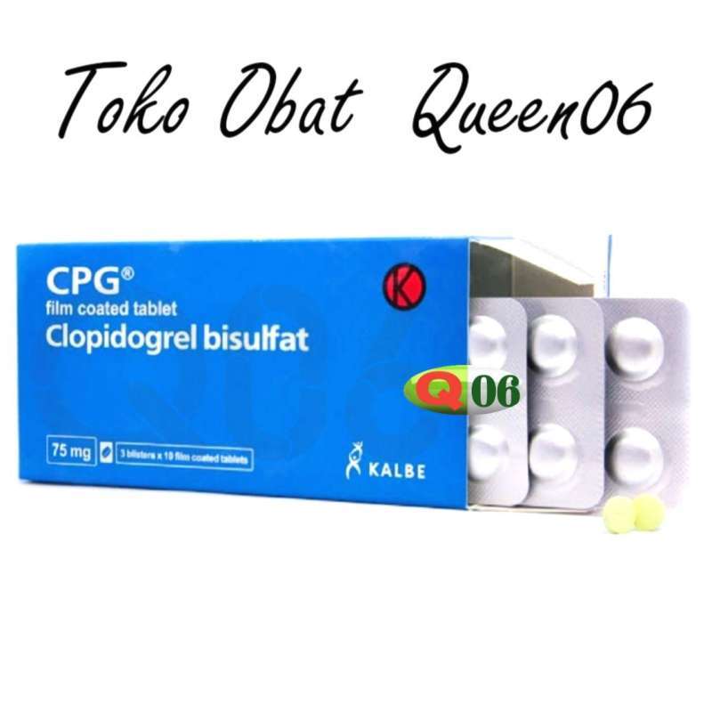 Jual Cpg 75 Mg Clopidogrel Bisulfat Kalbe Obat Pengencer Darah - Per ...