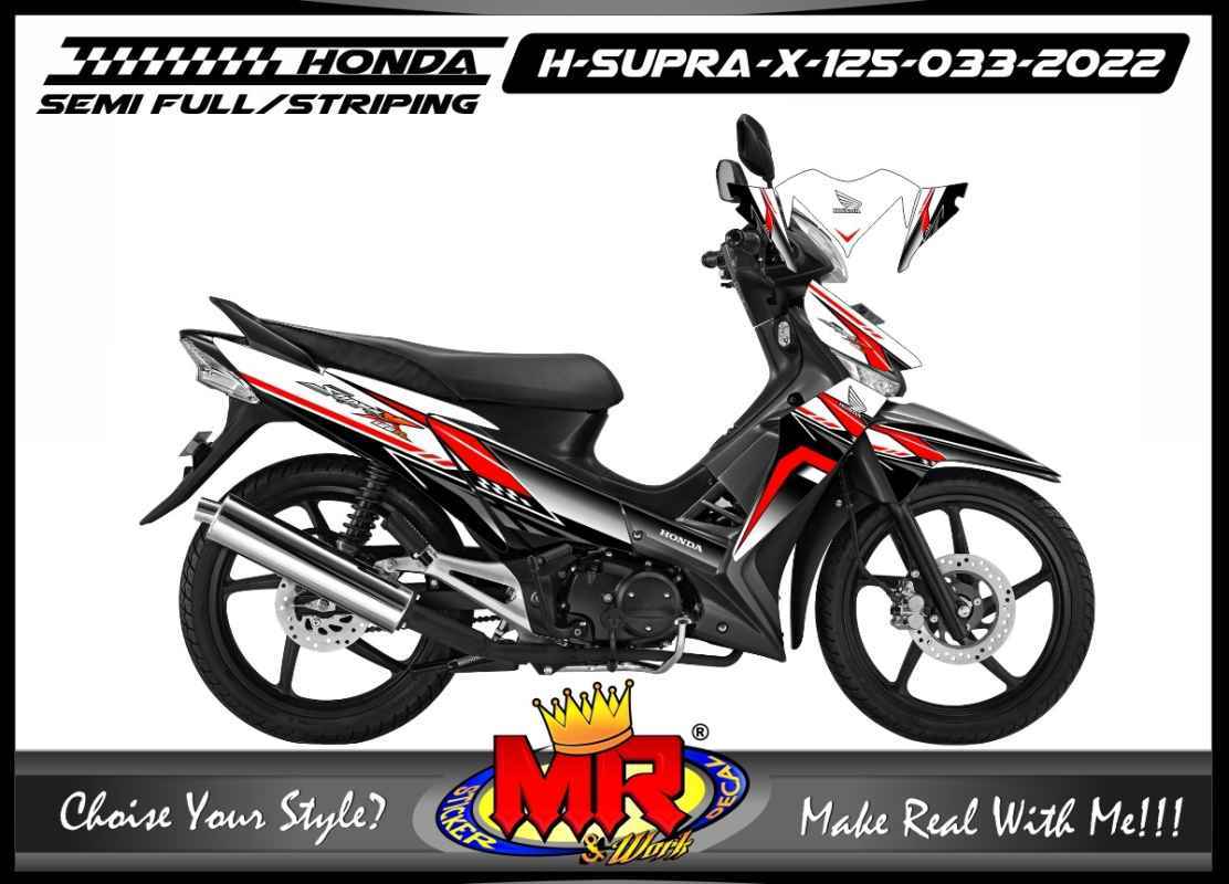 Jual Striping Decal Stiker Motor Honda Supra X 125 Racing Edition Decal ...