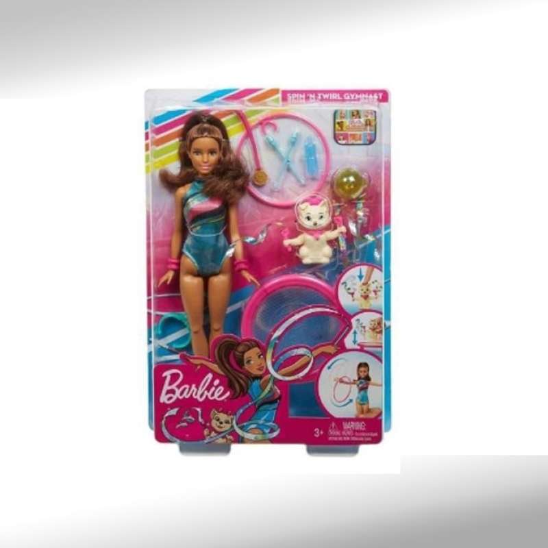 Promo Barbie Teresa Spin N Twirl Gymnast Doll Set Diskon 38% di Seller ...
