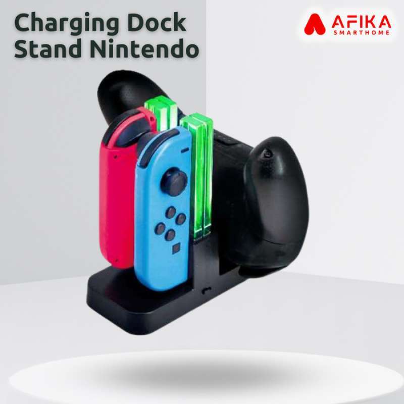 Promo Charging Dock Stand Led 4in1 Nintendo Switch Joy-con Diskon 18% ...