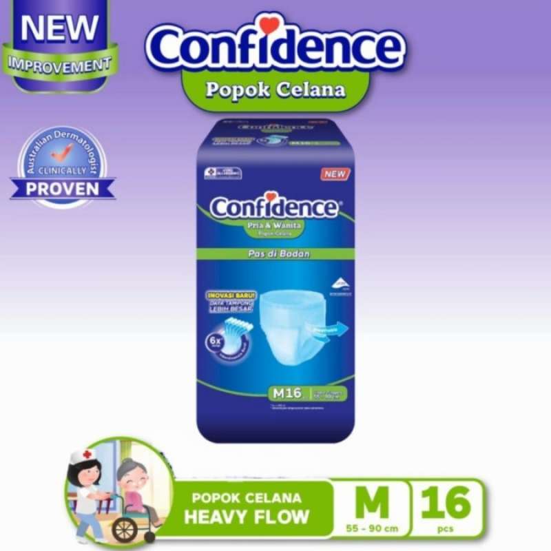 Promo Confidence Heavy Flow Ukuran M16/ Popok Celana Dewasa Model Pants ... Promo Confidence Heavy Flow Ukuran M16/ Popok Celana Dewasa Model Pants ...