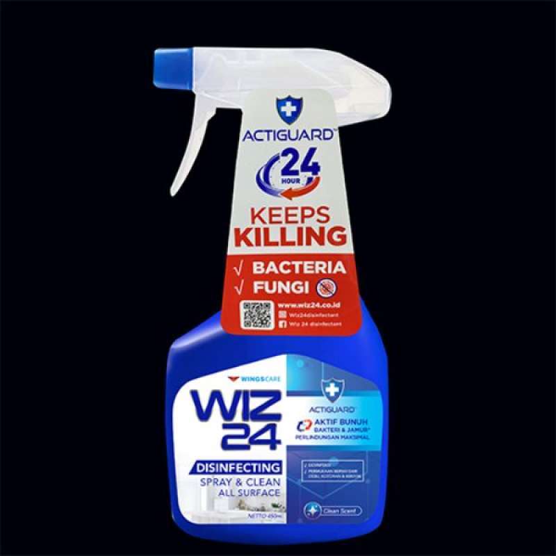 Jual Wiz 24 Spray & Clean Clean Scent 450ml di Seller TONG HIEN - Kota ...