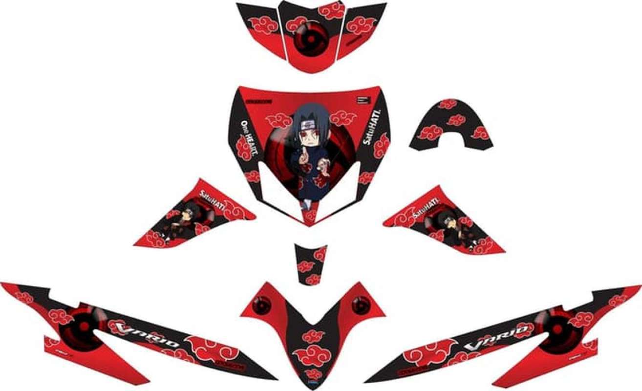 Jual Master Decal Stiker Motor for Vario Naruto Akatsuki [Grade B ...