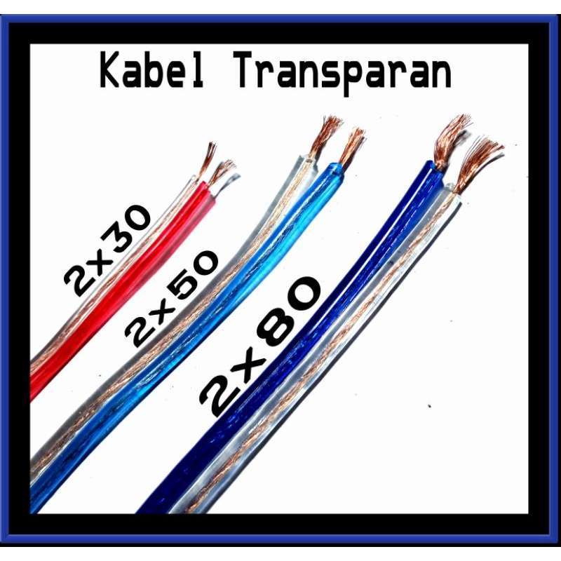 Promo Kabel Listrik Transparan 2x80mm Per Meter Diskon 22% Di Seller ...
