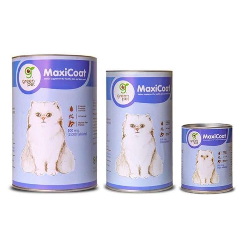 Jual Green Pet - Maxicoat Cat Vitamin Kulit 100 Tabs di Seller DENTA PET SHOP - Kota Jakarta ...