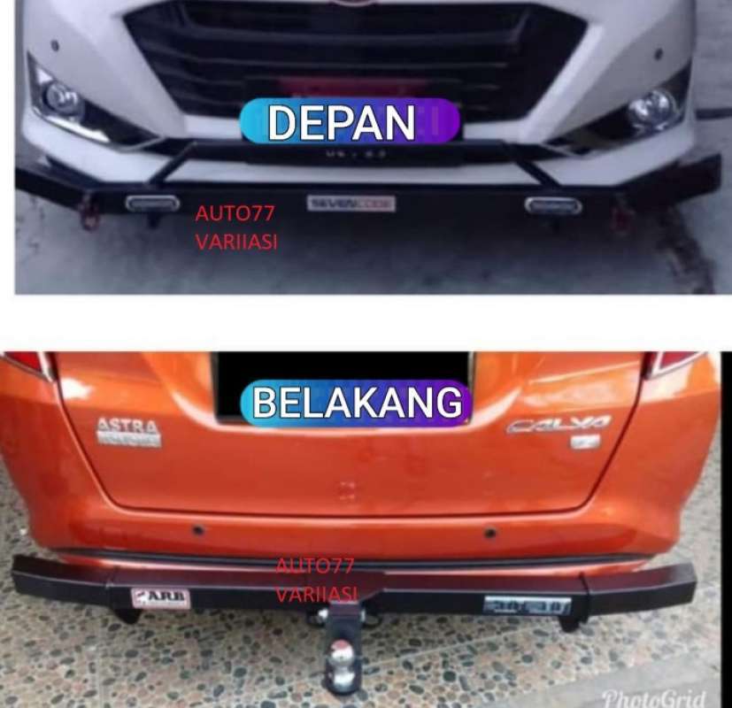 Promo Paket Bumper Tanduk Depan dan Towing Belakang Mobil Calya Sigra ...