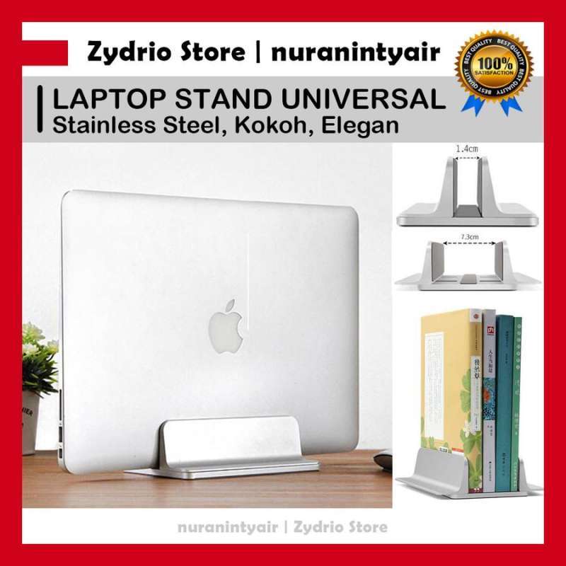 Jual Stand Laptop Vertical Stainless Steel / Stand Laptop Desk Berdiri ...