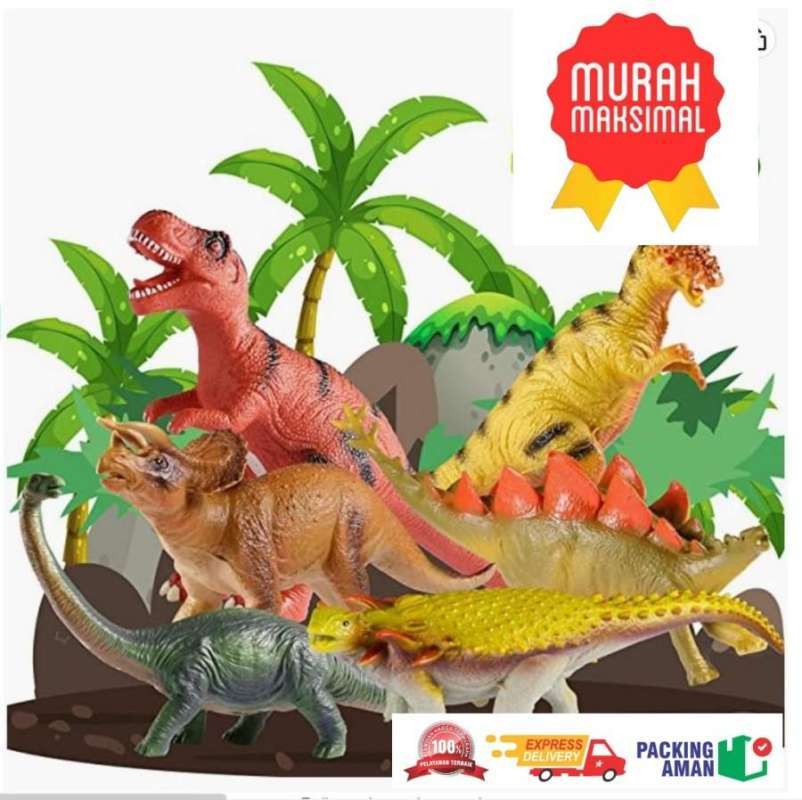 Jual Mainan Miniatur Anak Dinosaurus Dino Karet Jurrasic World F283 Di ...