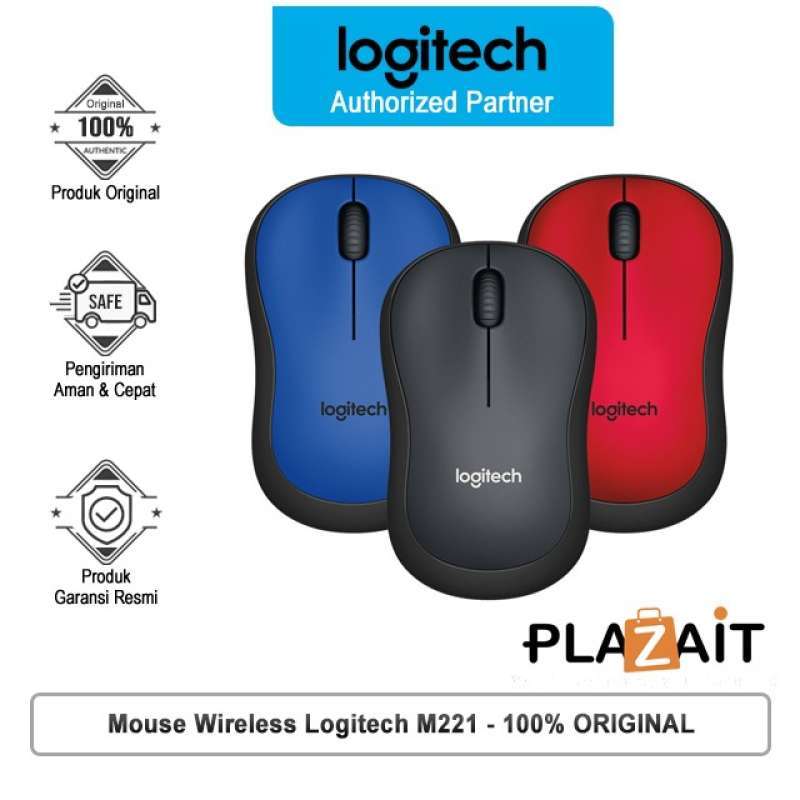 Jual Mouse Wireless Logitech M221 GREY - 100% ORIGINAL di Seller PT ...
