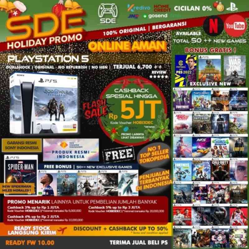 Jual Sony Playstation 5 Disc Edition /ps5 Digital Version Free Games ...