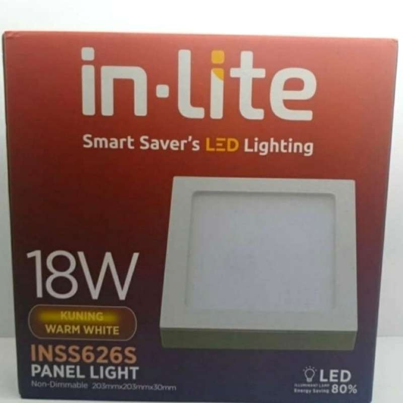 Jual Led Panel Downlight / Inlite Kotak 18w Outbow Inlite Inss626s Di ...