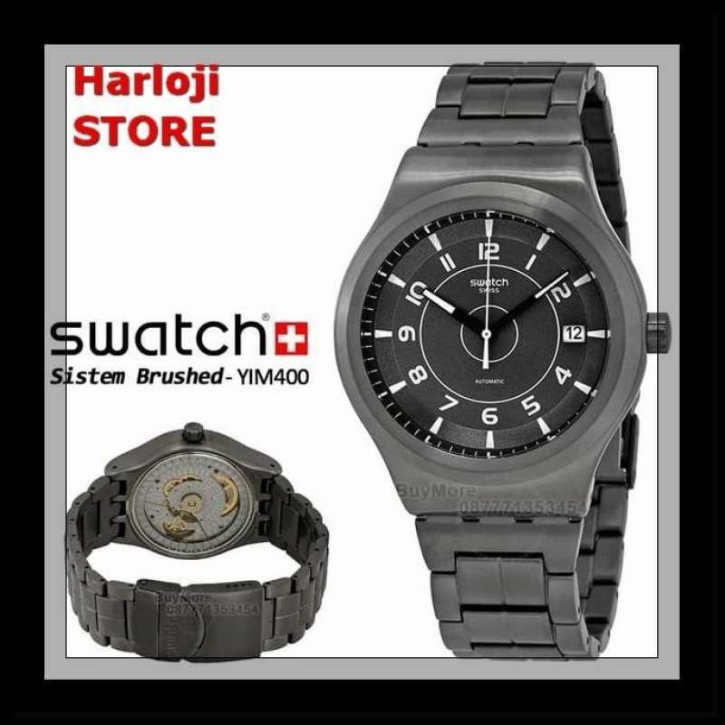 Jual Jam Tangan Unisex Analog Original - Automatic Swatch Yim400g Di ...