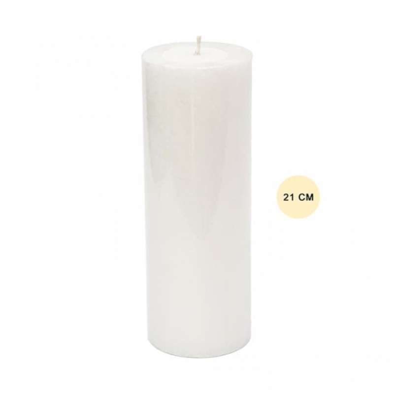 Promo Lilin Putih Pilar Besar Tinggi 21Cm Diskon 23% di Seller Igida ...