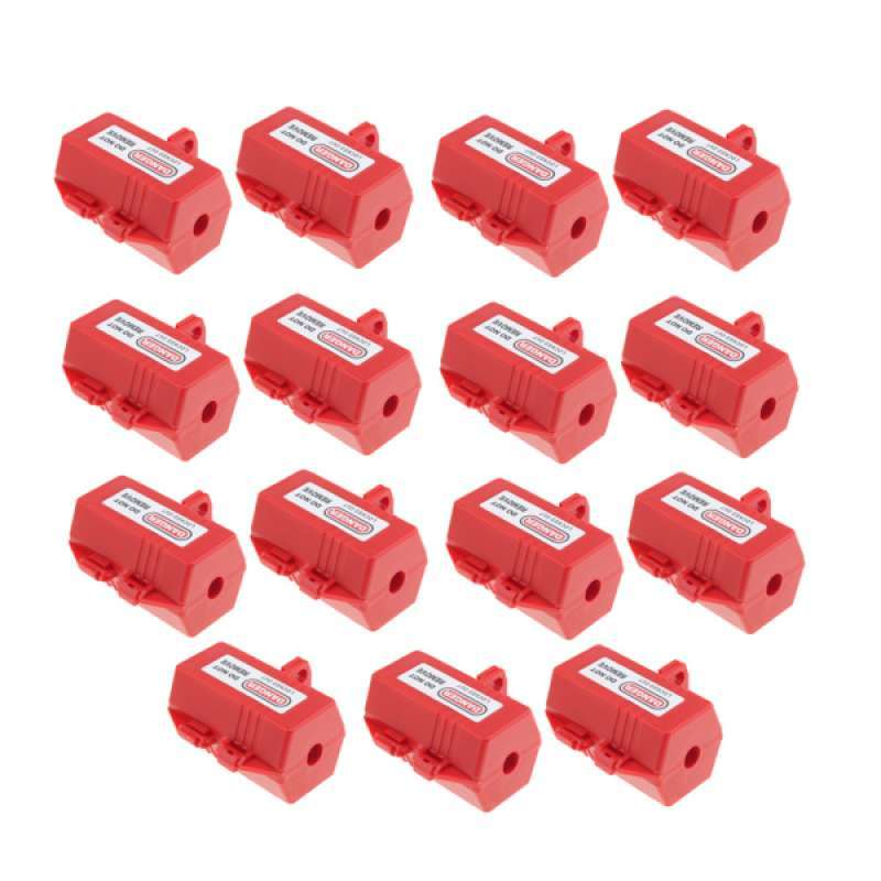Promo 15 Pieces Heavy Duty Electrical Plug Lockout Box Tag Out Plug ...