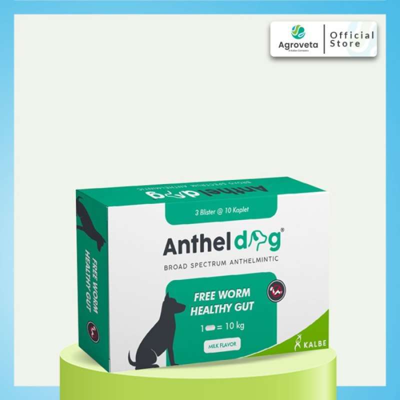 Jual Anthel Dog 1 Box @30 Tablet - Obat Cacing Anjing By Kalbe ...