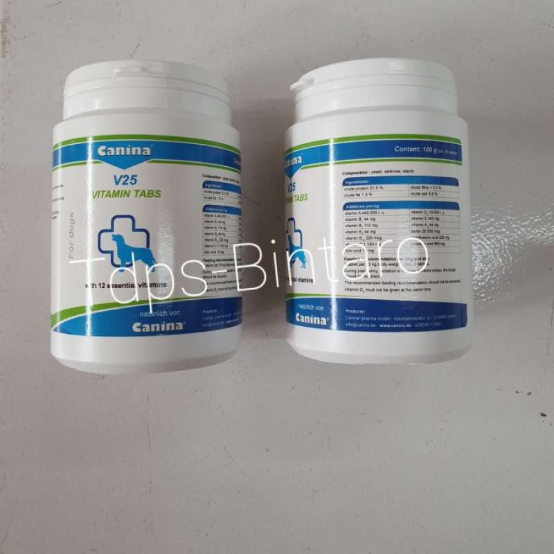 Promo Canina V25 Vitamin Tabs 100 Gr (30 Tablets) Diskon 23% di Seller ...