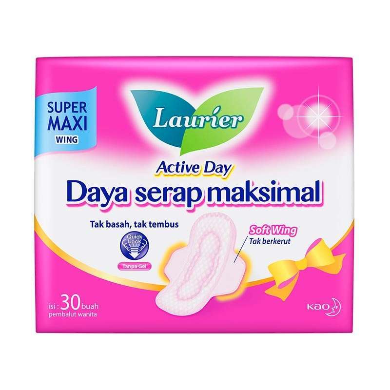 Promo Laurier Active Day Super Maxi Wing [30 Pcs] Diskon 8% di Seller ...