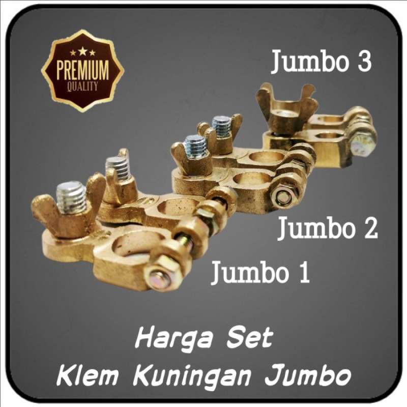 Promo Klem Accu - Aki Kuningan Besar Jumbo 3 - Harga Per Set Diskon 25% ...