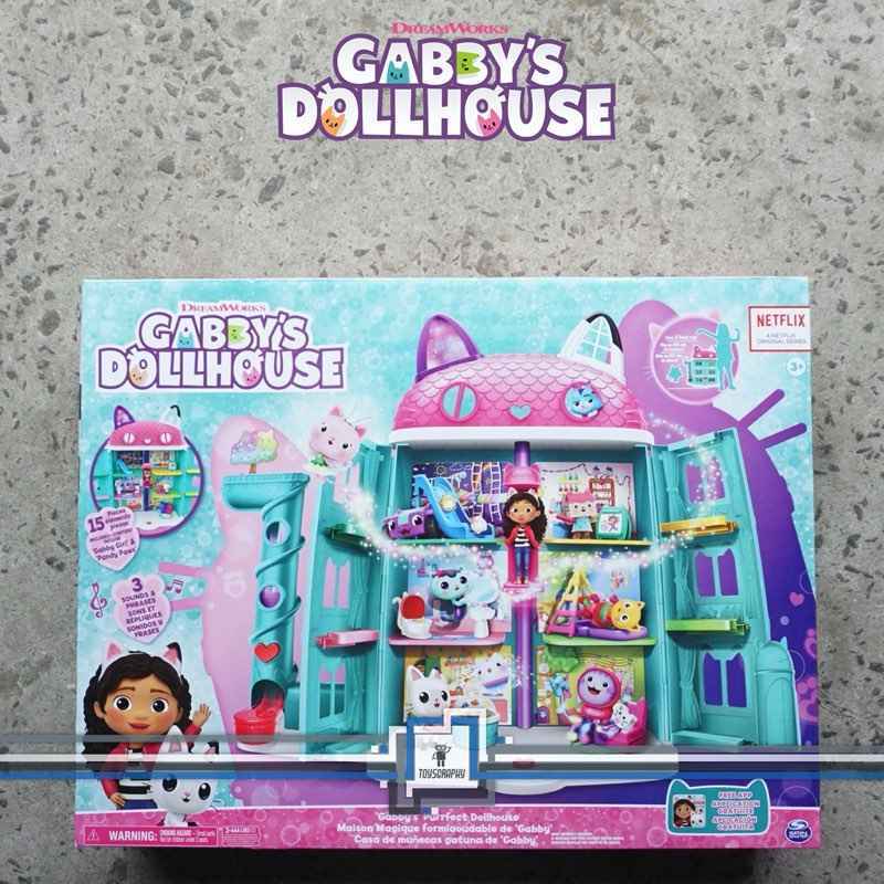 Promo Gabby's Dollhouse Purrfect Dollhouse Playset Rumah Gabby Gabbys ...