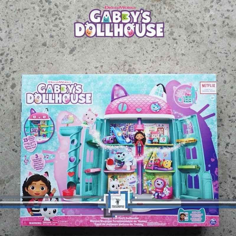 Promo Gabby's Dollhouse Purrfect Dollhouse Playset Rumah Gabby Gabbys ...