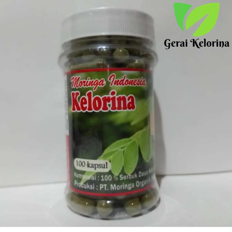 Jual Gerai Kelorina Kapsul Daun Kelor Organik Royal Moringa [100 Kapsul ...