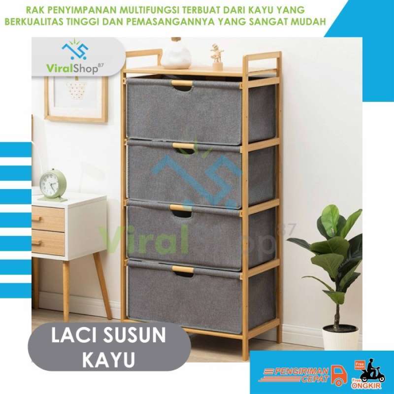 Promo Rak Laci Susun Tempat Penyimpanan Barang Rak Buku Baju Rak ...