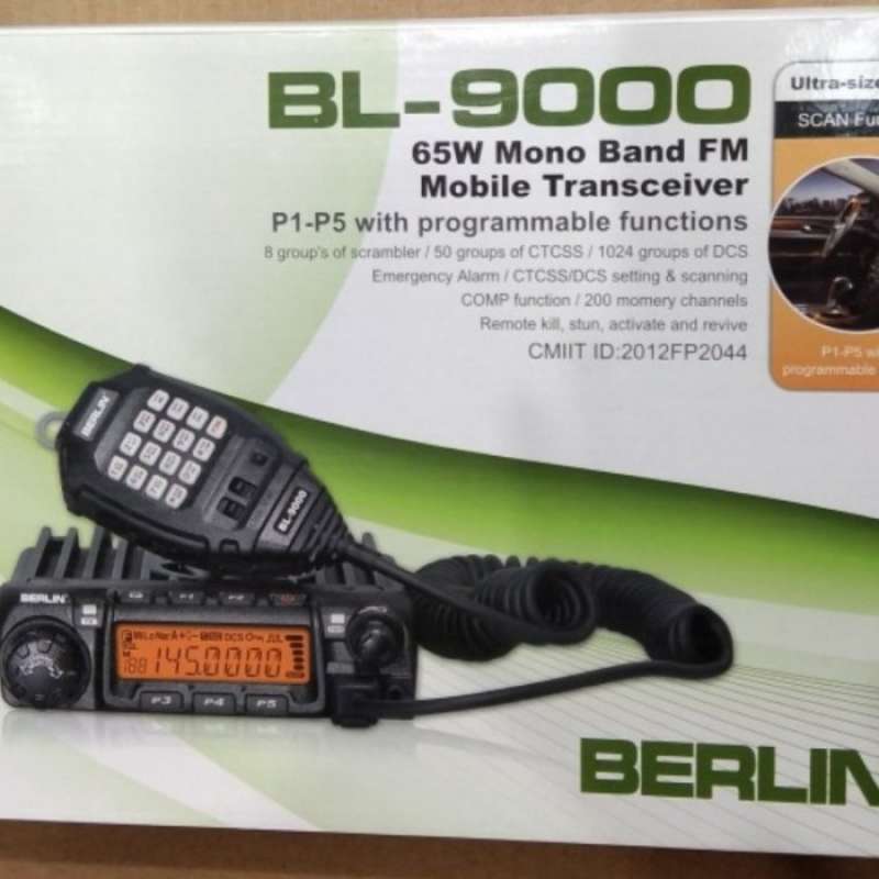 Jual Radio Rig Berlin Bl-9000 Vhf Original Resmi Di Seller Grock Store ...