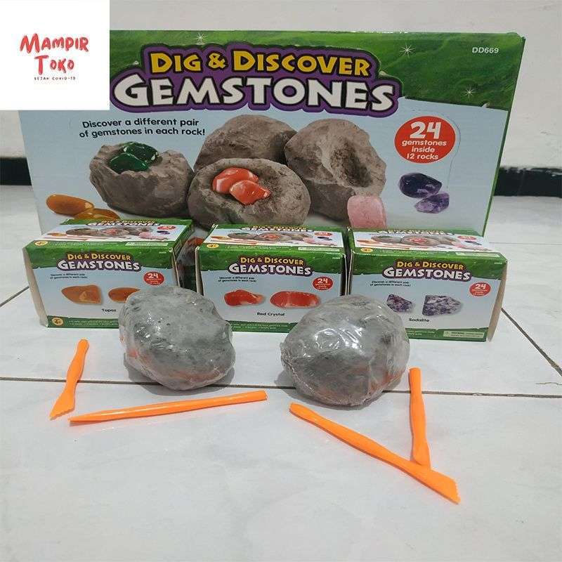 Jual Mainan Edukasi Menemukan Harta Karun Batu Permata Dengan Cara ...