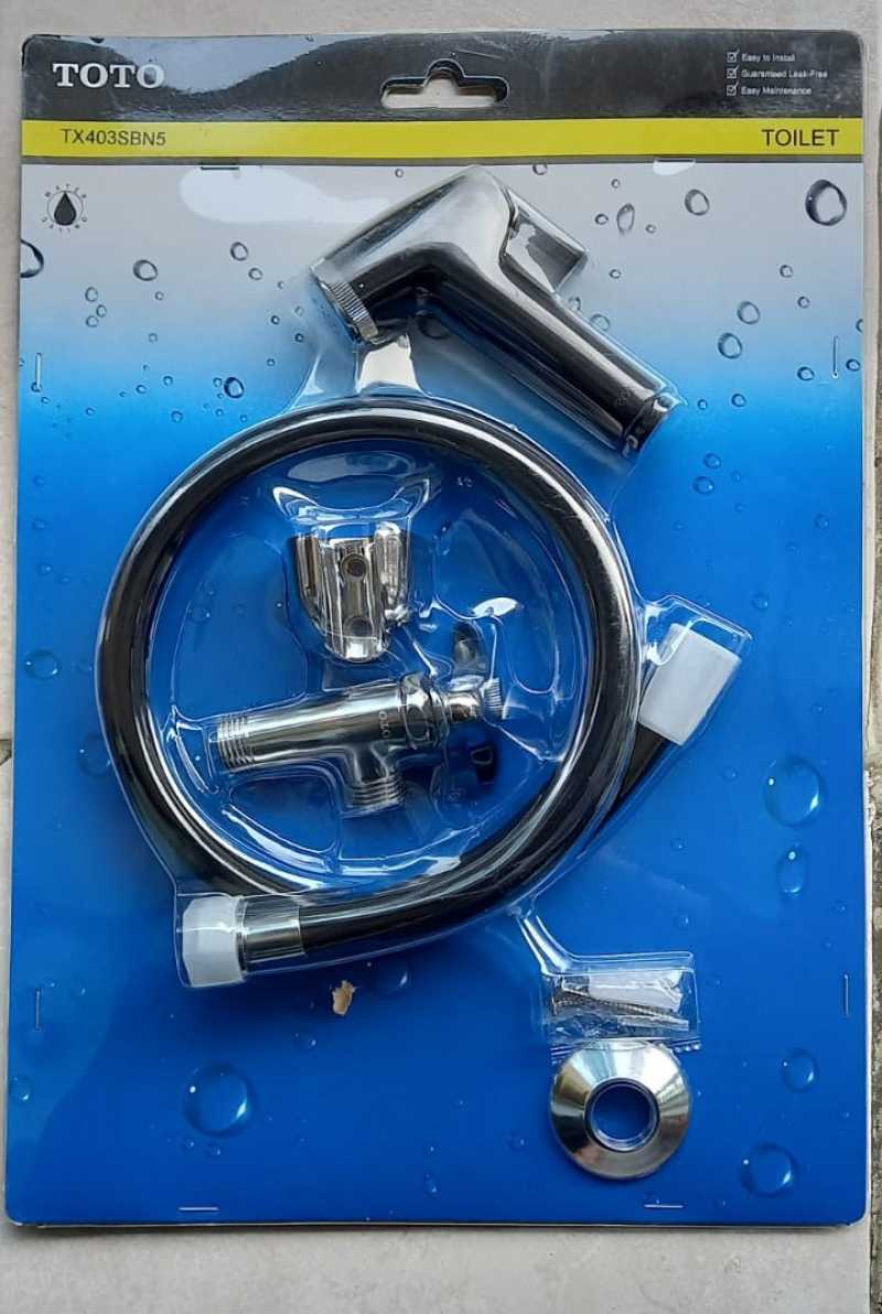 Jual Shower Toilet + Stop Kran TOTO TX403SBN5 / TX403SB Black / TX403 ...