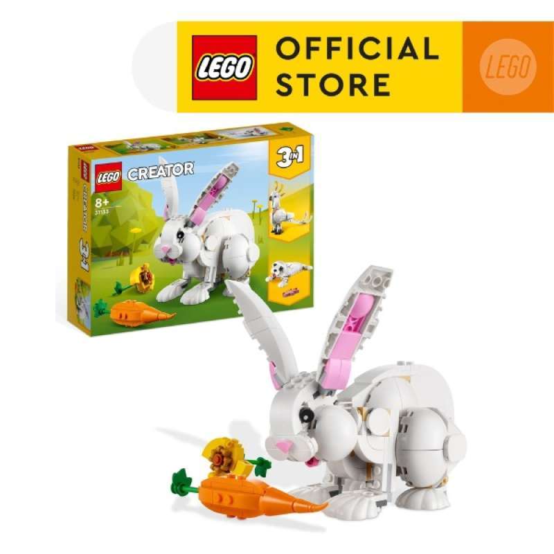 Jual LEGO Creator 3in1 31133 White Rabbit Building Toy Set (258 Pieces ...