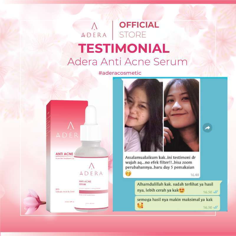 Jual Adera Serum Wajah Glowing Putih Bersih Bebas Jerawat Kusam Flek Bintik Hitam Terdaftar Bpom ...