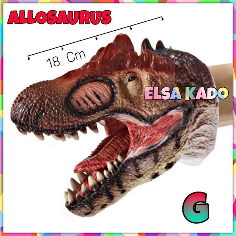 Jual Mainan Sarung Tangan Dinosaurus Shark Hand Puppet Boneka Tangan ...