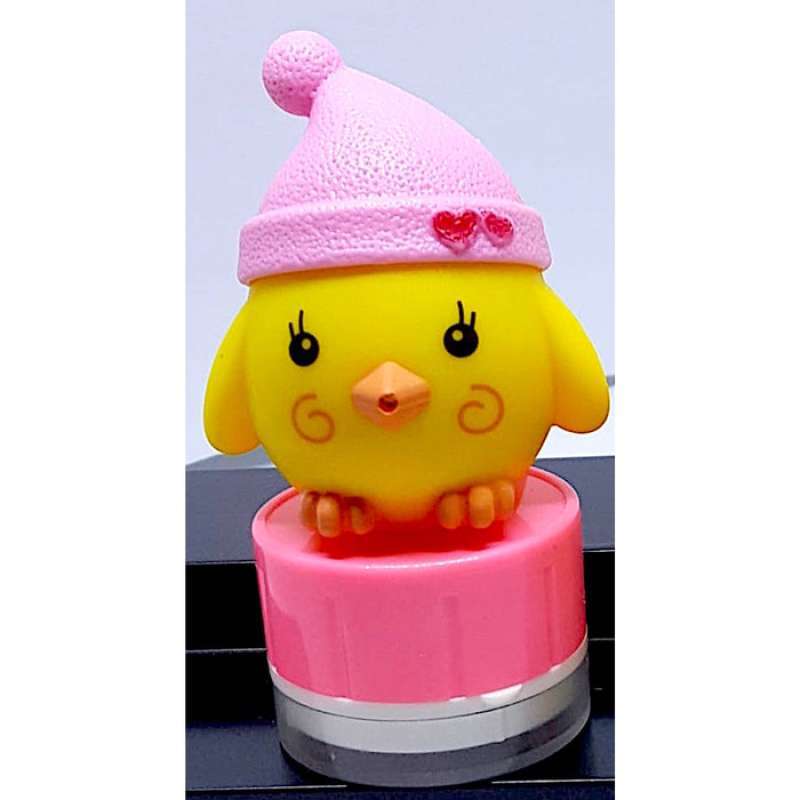 Promo Custom Stamp / Stempel Nama Light And Sound Karakter Baby Bird ...