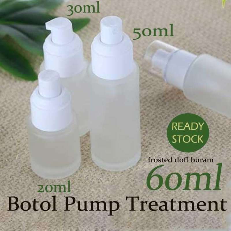 Jual Botol Pump 60ml Botol Pompa Serum 60 ml Refillable Kaca Frosted ... Jual Botol Pump 60ml Botol Pompa Serum 60 ml Refillable Kaca Frosted ...