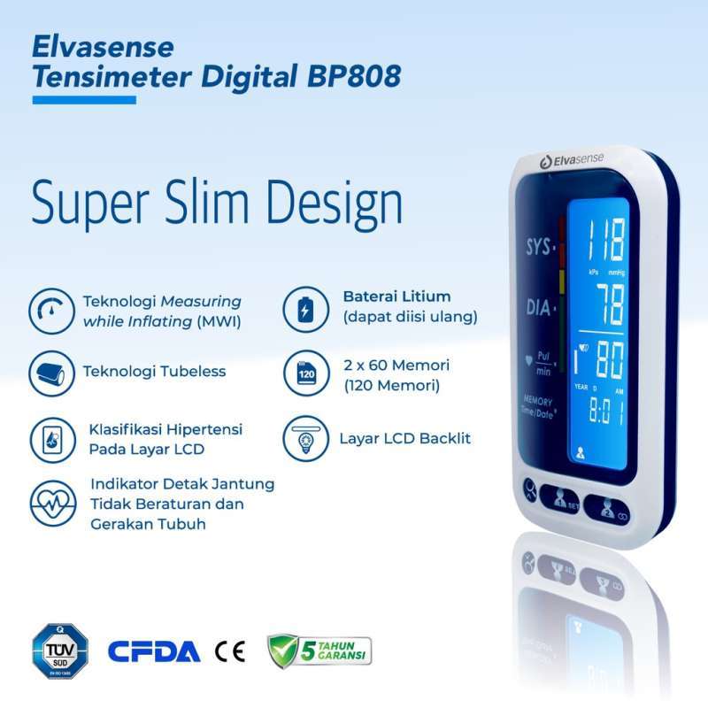 Jual Tensimeter Digital Elvasense Bp808 Di Seller Sahabat Kesehatan ...