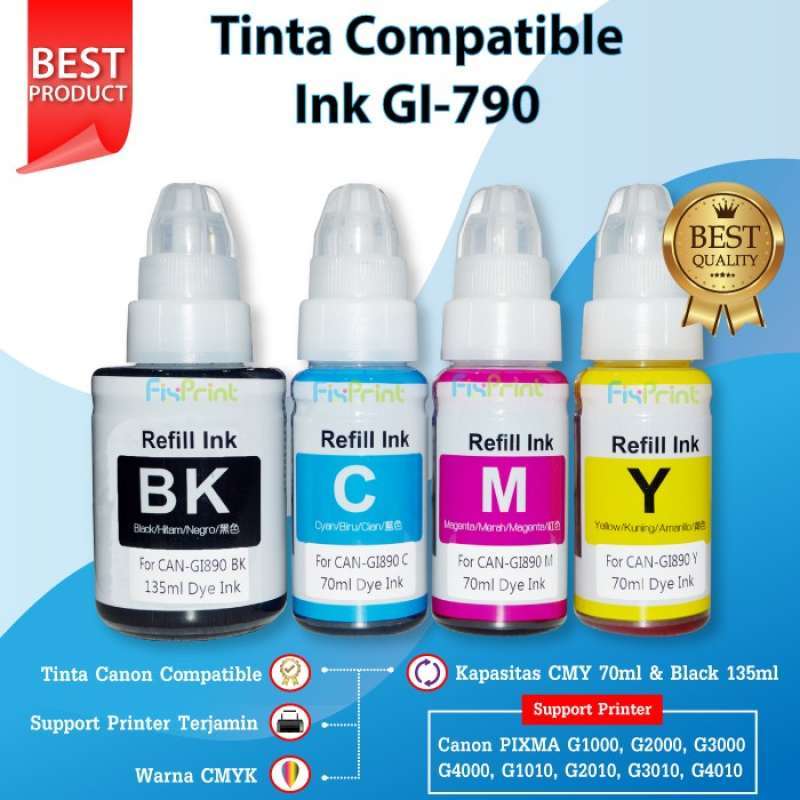 Jual Tinta Refill Isi Ulang F1 Original Printer Canon Ip2770 G1000 ...