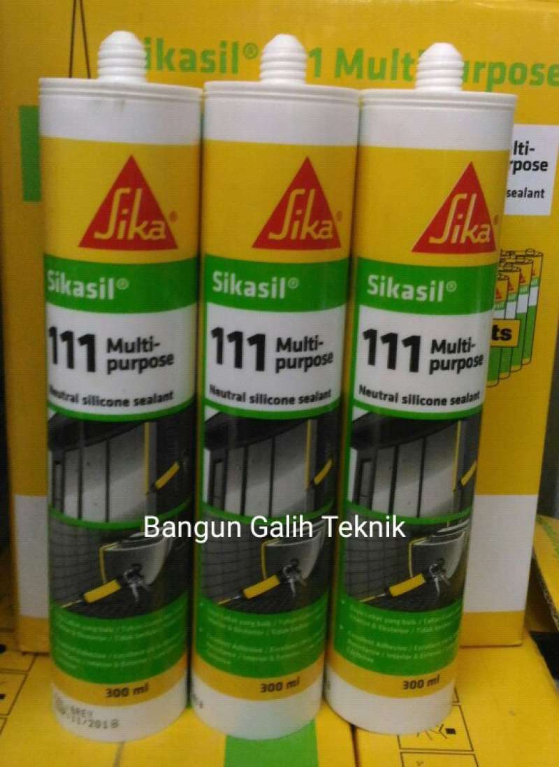 Promo Sikasil 111 Multi Purpose Silicone Sealant 300 Ml White Diskon 17 ...