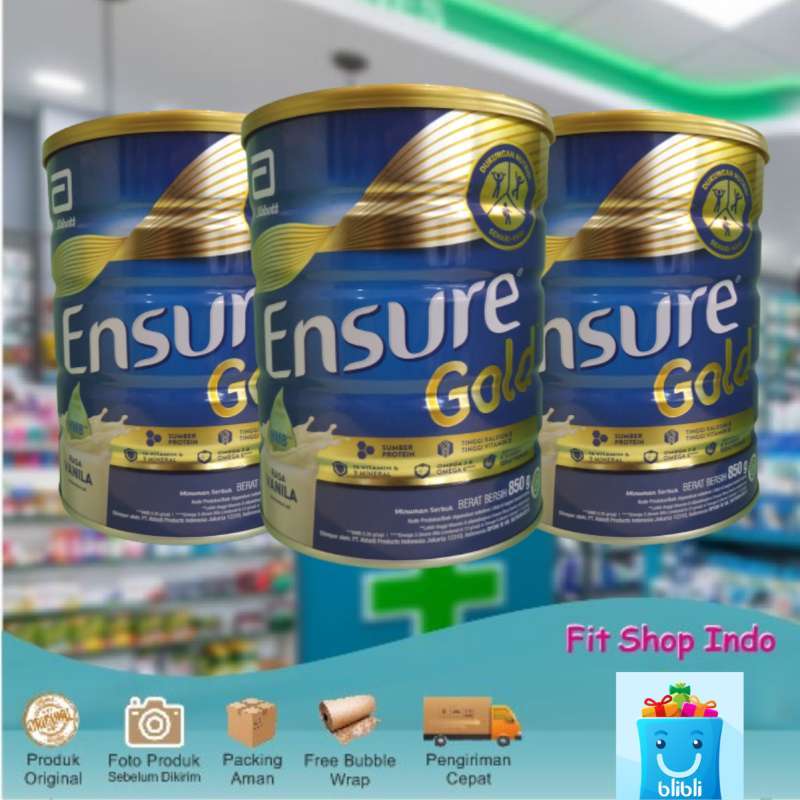 Promo Ensure Gold Vanila 850 Gram Dengan Hmb - Kemasan Baru Diskon 51% ...