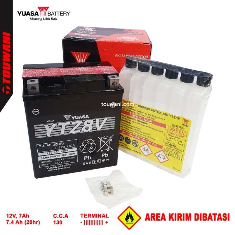 Jual Aki Baterai Yuasa YTZ8V Yamaha X-Max XMax MT25 R25 Vespa LX 150 CBR di Seller Mqueen Auto ...