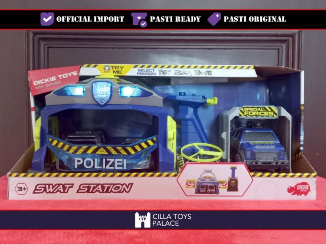 Jual Original Dickie Toys Swat Station Police Play Set Di Seller Maira ...