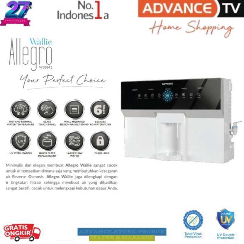 Promo Advance Dispenser Tanpa Galon Allegro Wallie Reverse Osmosis Diskon 23% di Seller VIRGO ...