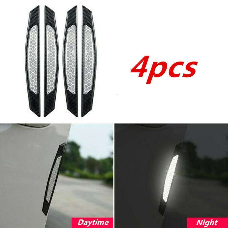 Promo 3D Sticker Reflektor (4 Pcs) Carbon Pintu | Stiker Door Guard ...