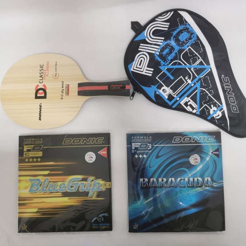 Jual Bat Pingpong Donic classic Power AR plus karet Donic set di Seller Donic Indonesia Official ...