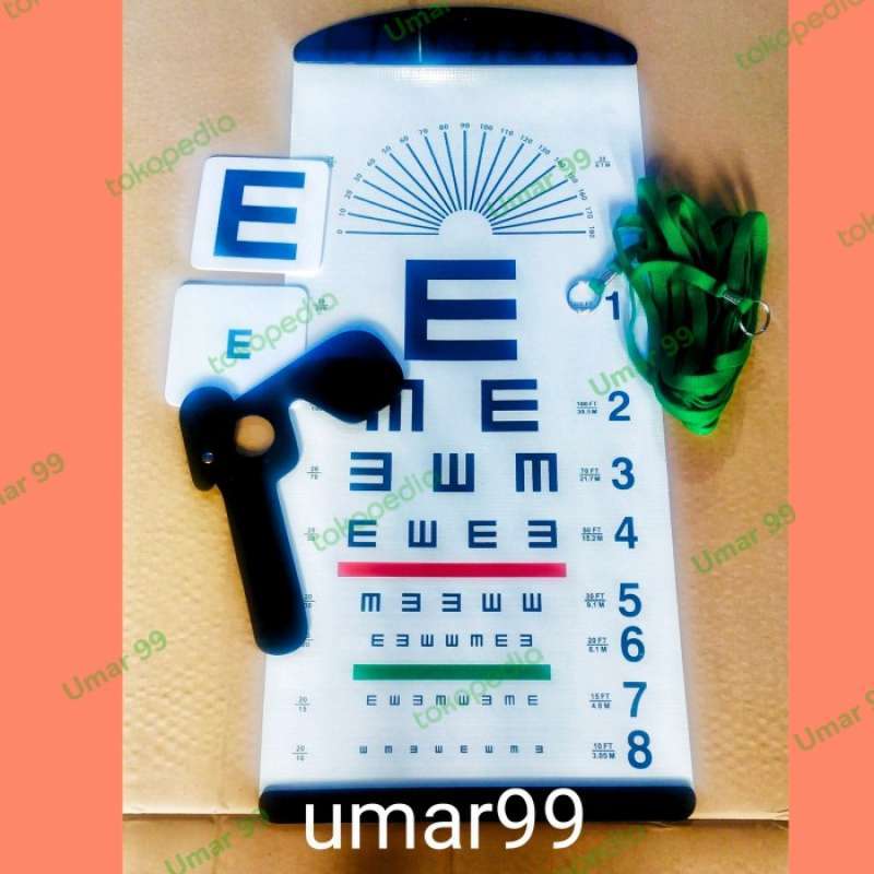 Jual snellen chart e tumbling 1set di Seller Medika Center - | Blibli
